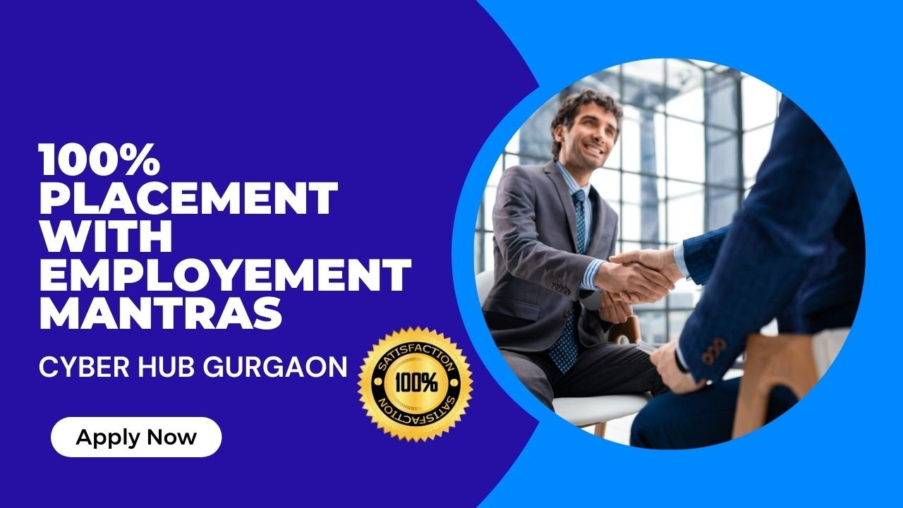 100% placement with best institute in cyber hub , gurgaon